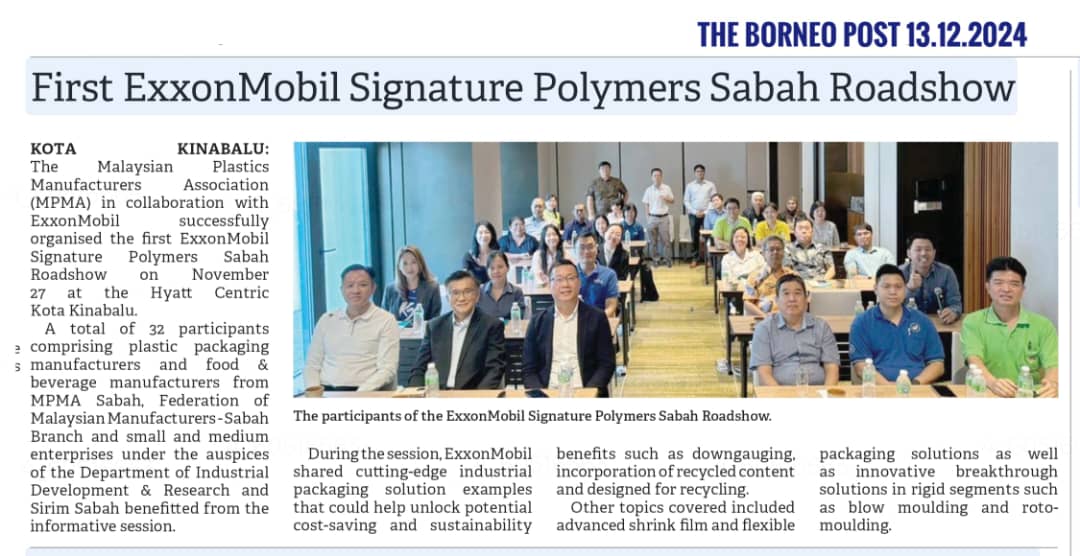 Malaysian Plastics Manufacturers Association (MPMA) - FIRST EXXONMOBIL ...